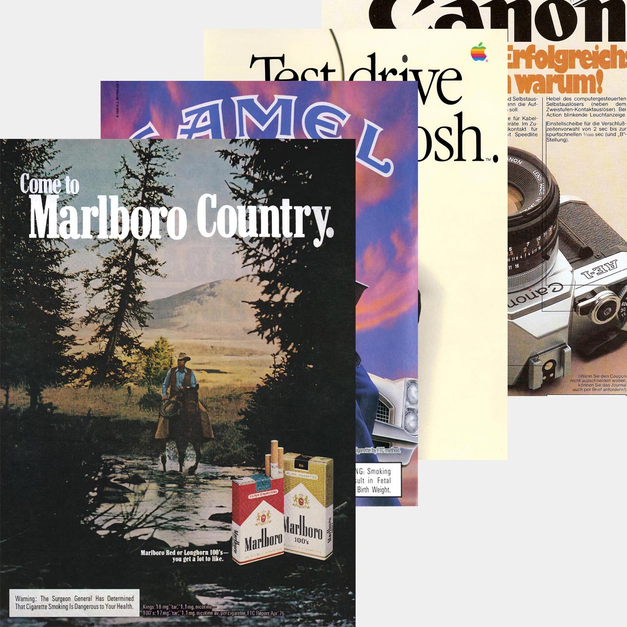 Iconic Brands Posters / Vintage Advertising Poster / Retro Ad Wall Art ...