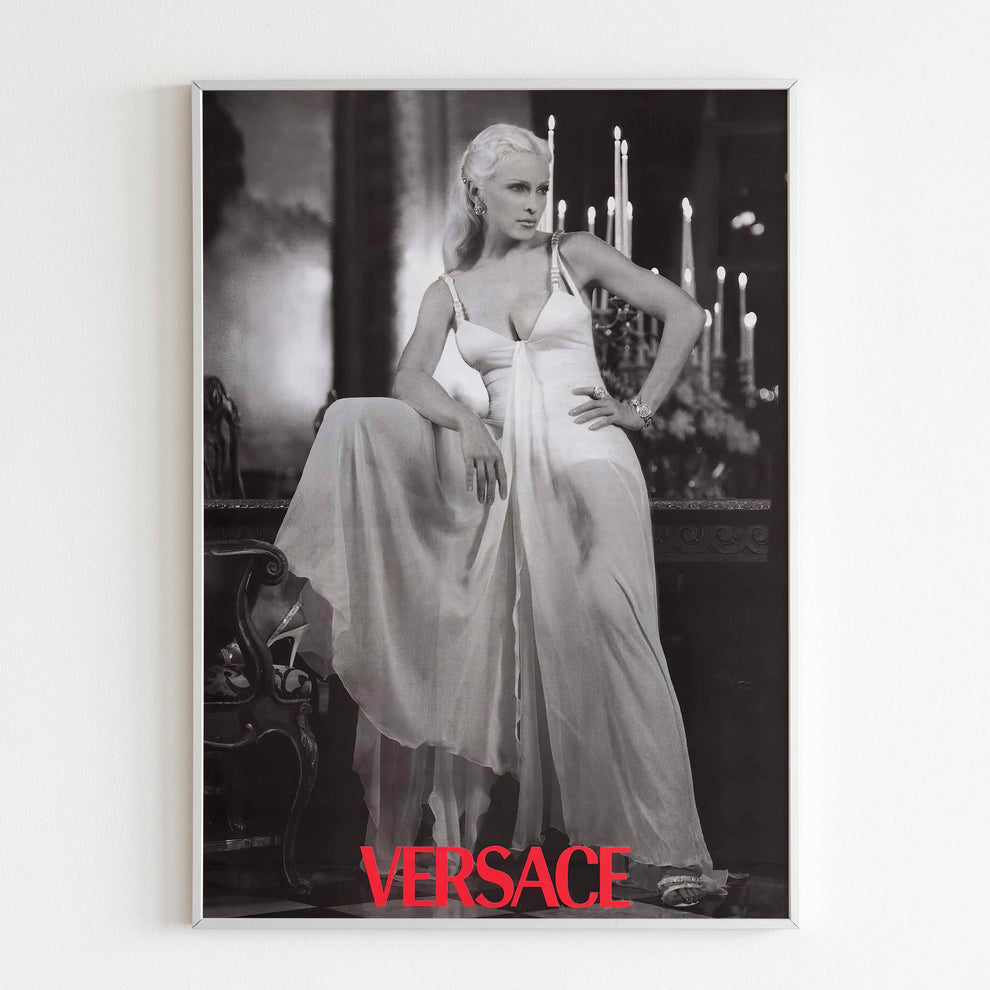 Versace Madonna Poster, 90's Style Print, Vintage Design Magazine, Ad ...