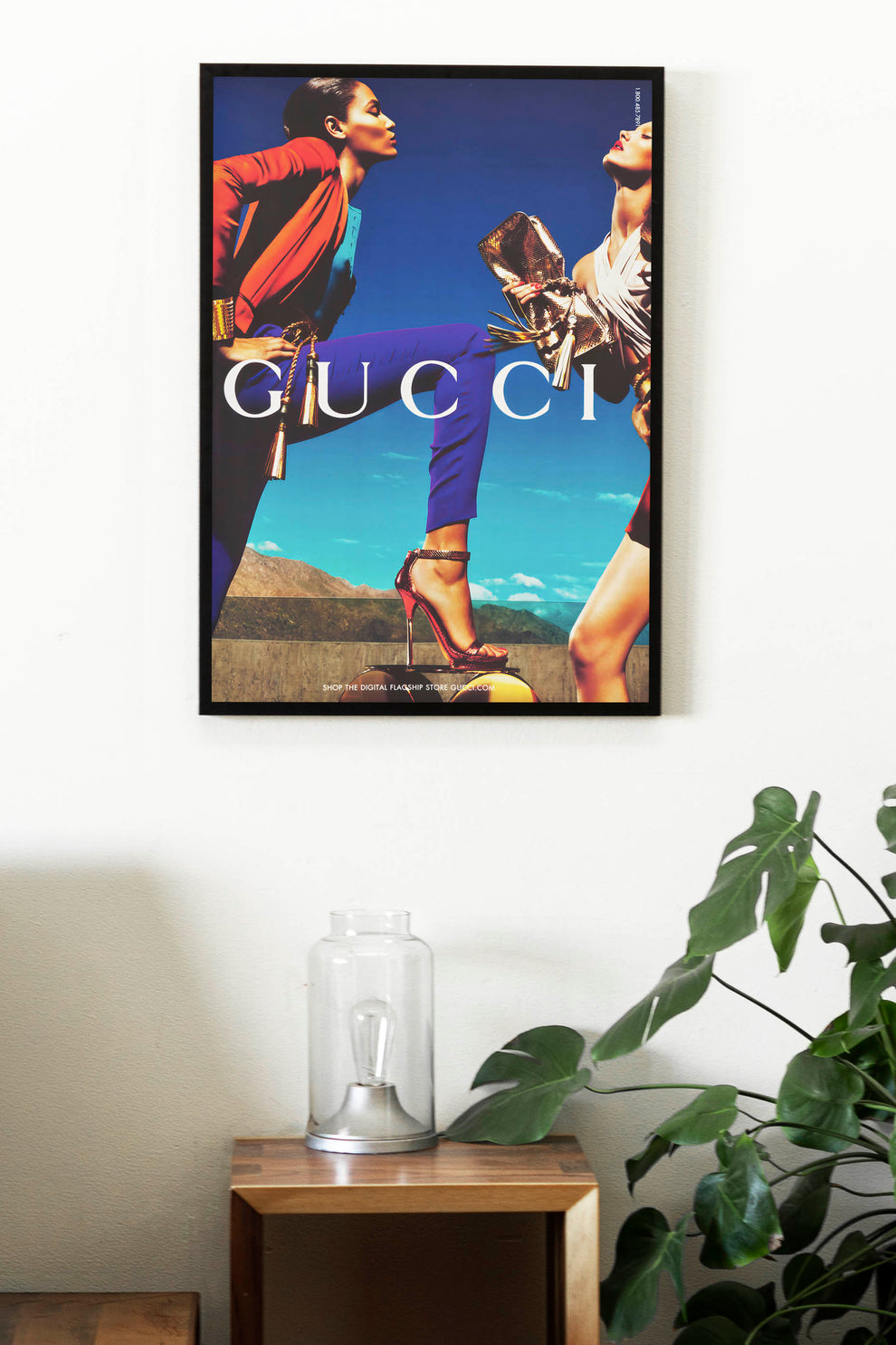 Gucci Advertising Poster, Vintage Design Magazine, 90's Style Print, Ad ...