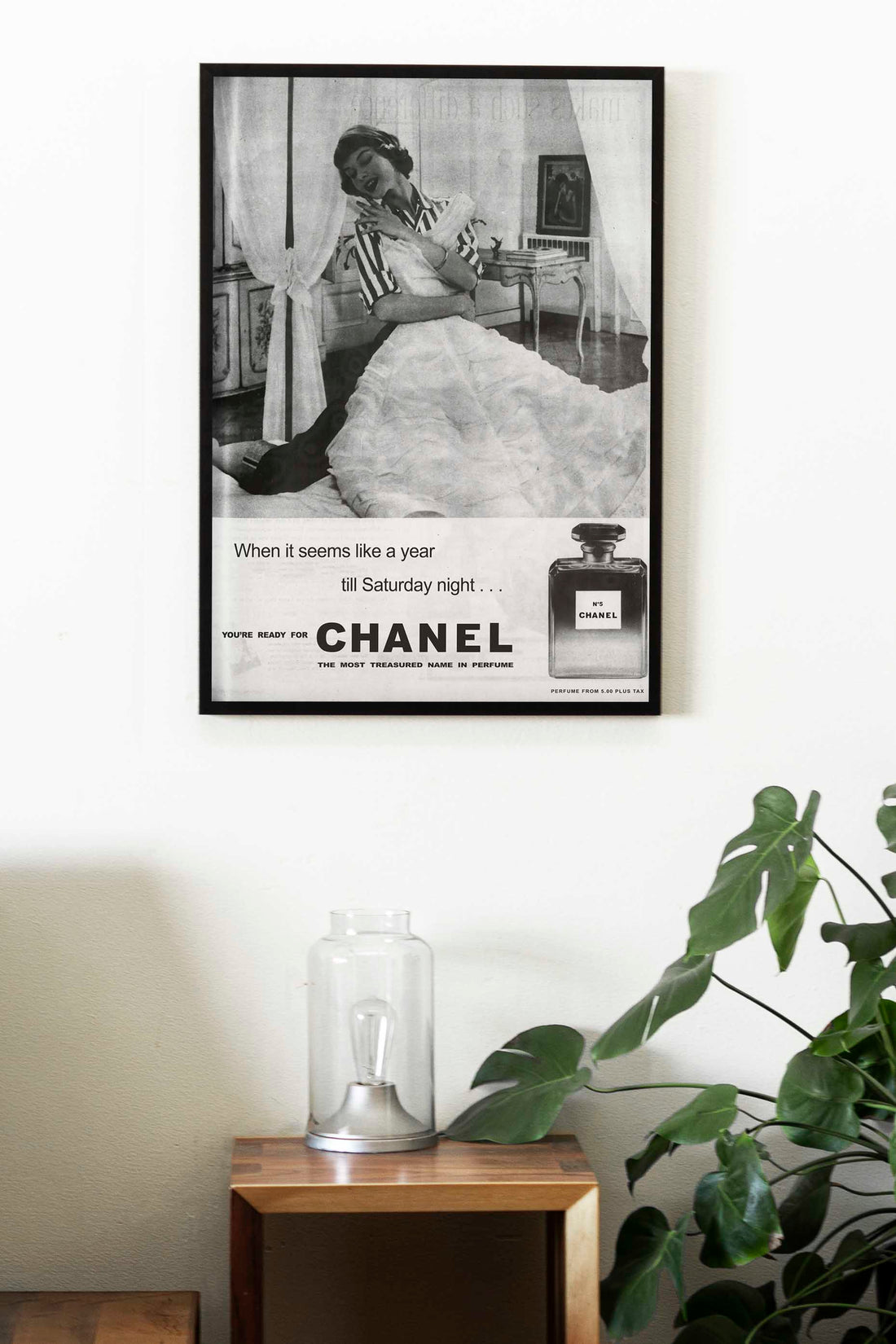Chanel No 5 Perfume Advertising Poster, 60's Style Print, Ad Wall Art ...