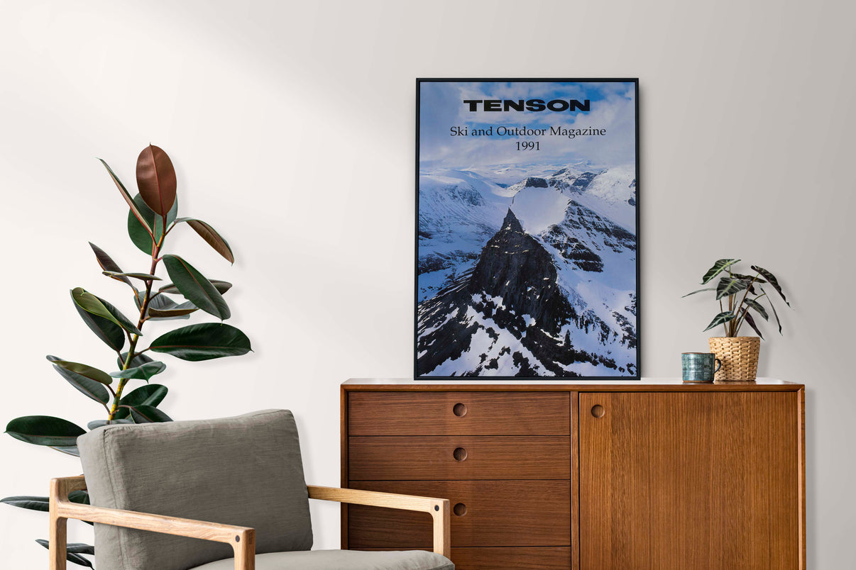 Tenson 1991 Ski and Outdoor Magazine Front Cover Poster, Retro Winter ...
