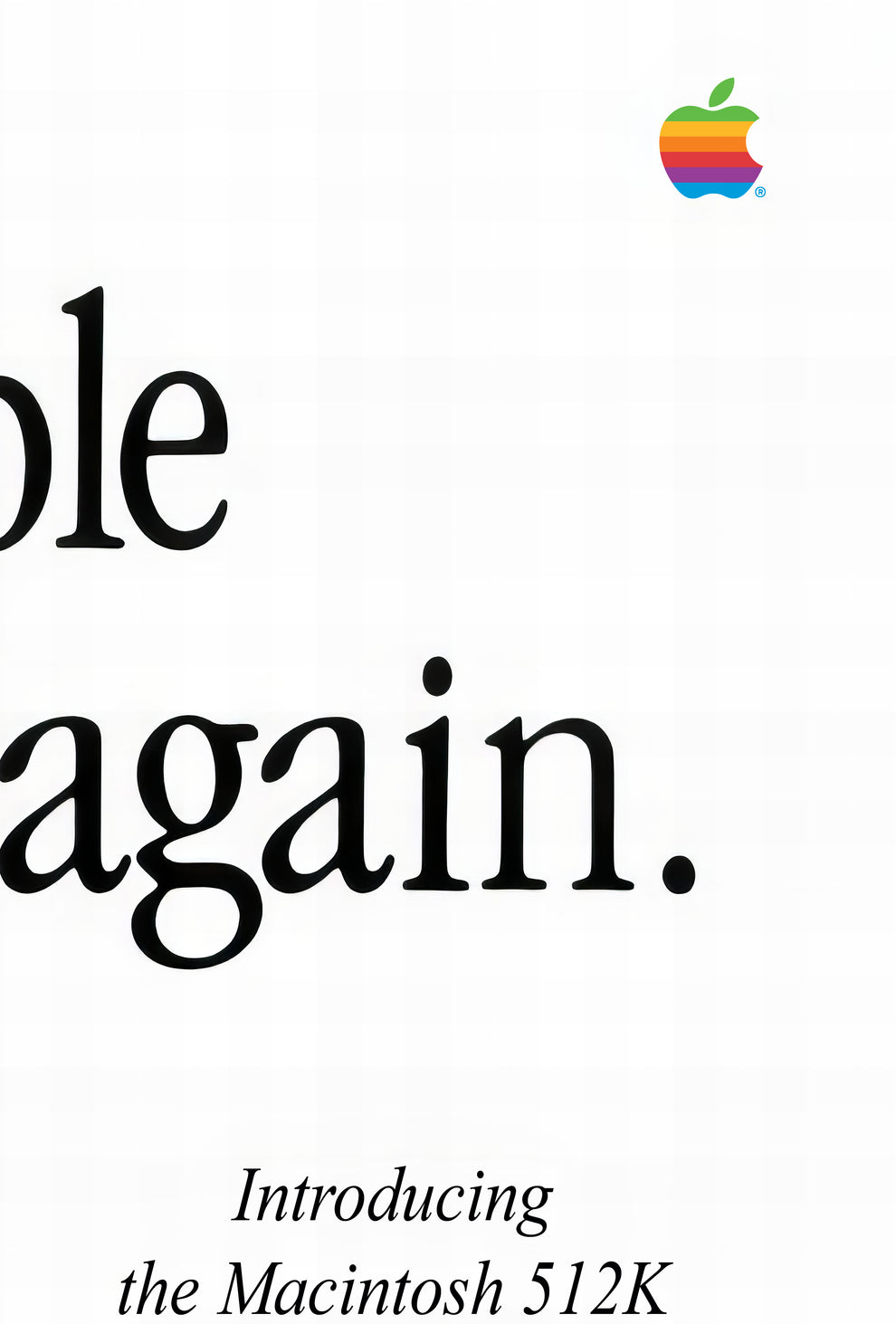 Apple Advertising Poster, 90s Retro Style Print, Vintage Design Wall ...