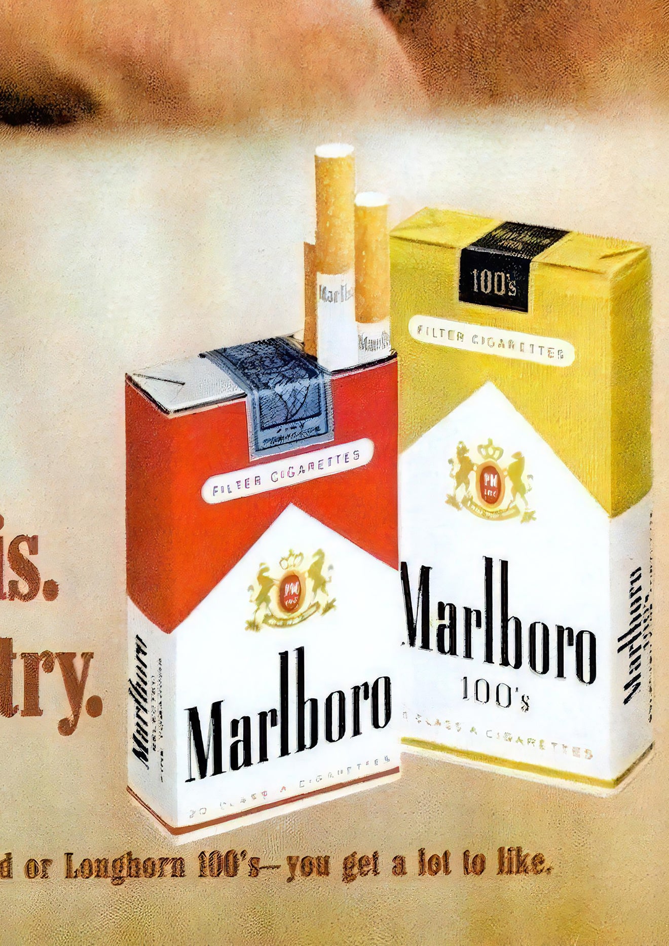 Marlboro Advertising Poster, Cigarettes Collection Ad Wall Art, Retro ...