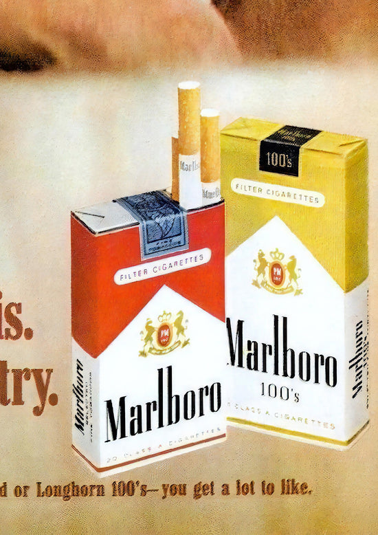 Marlboro Advertising Poster, Cigarettes Collection Ad Wall Art, Retro ...
