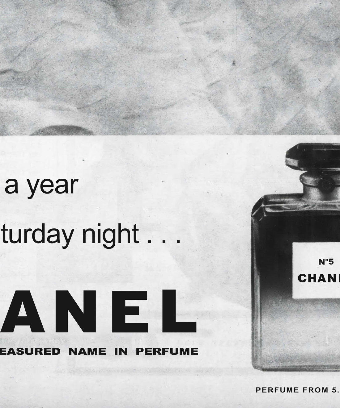 Chanel No 5 Perfume Advertising Poster, 60's Style Print, Ad Wall Art ...