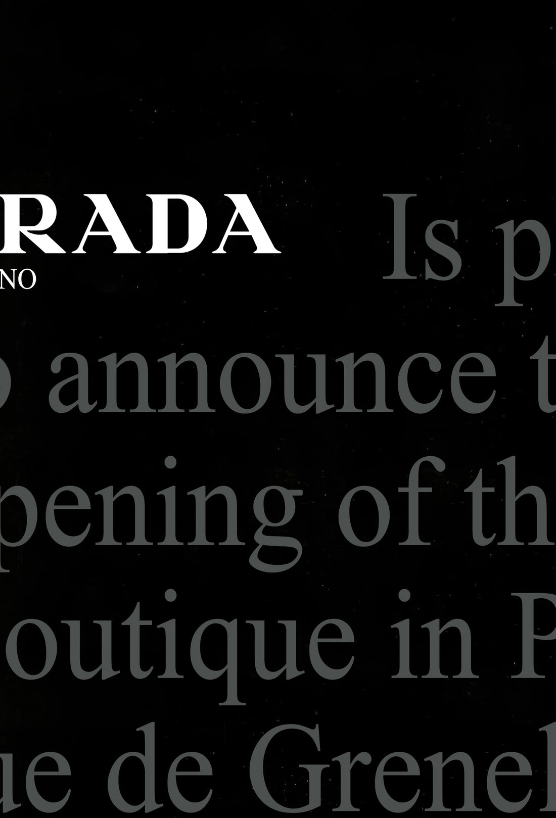 Prada 1985 Advertising Poster, 80's Style Print, Ad Wall Art, Vintage ...