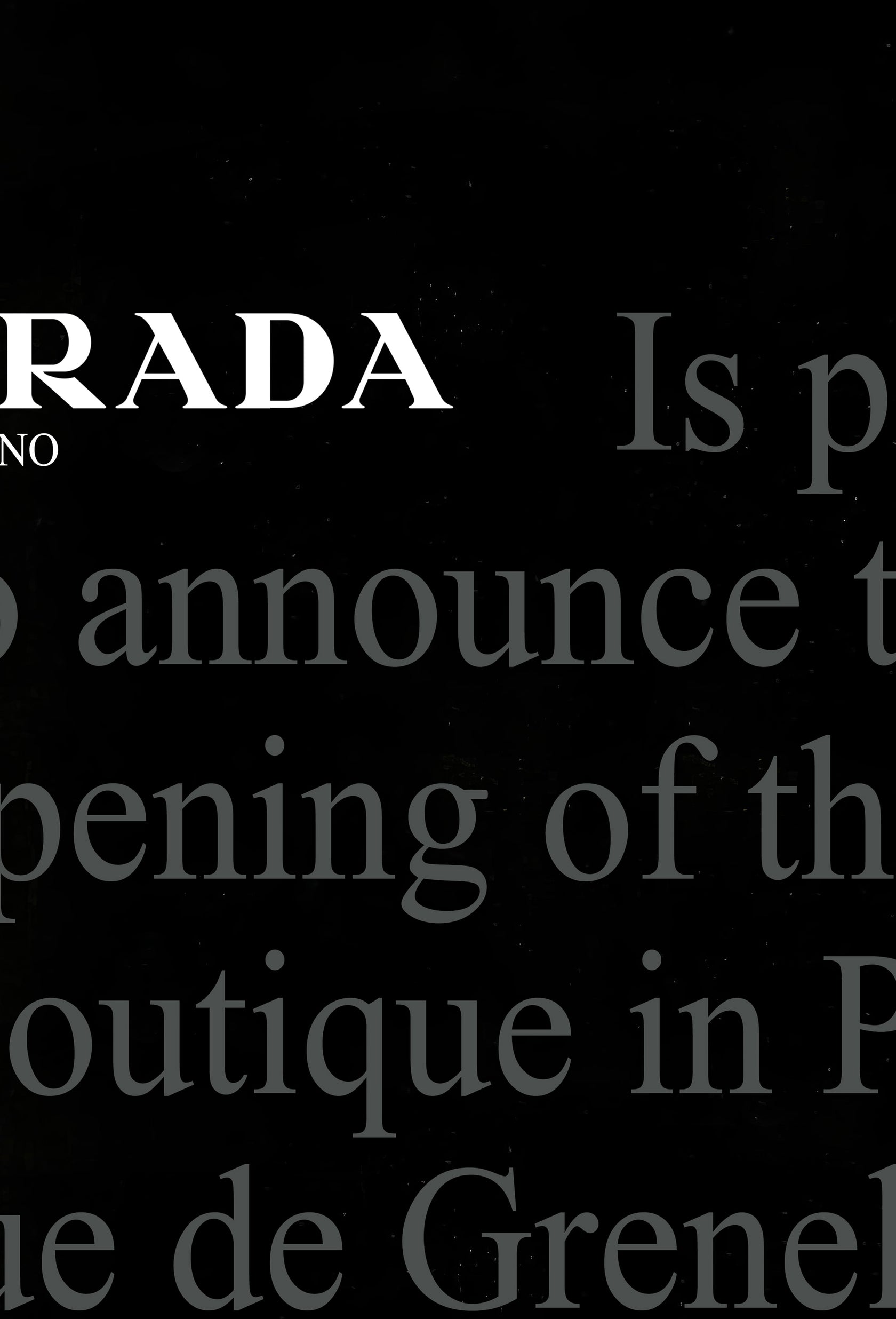 Prada 1985 Advertising Poster, 80's Style Print, Ad Wall Art, Vintage ...