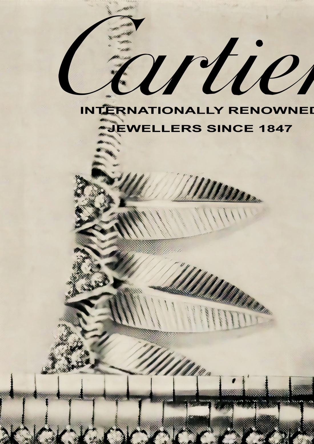 Cartier Advertising Poster, 70's Style Print, Ad Wall Art, Vintage ...