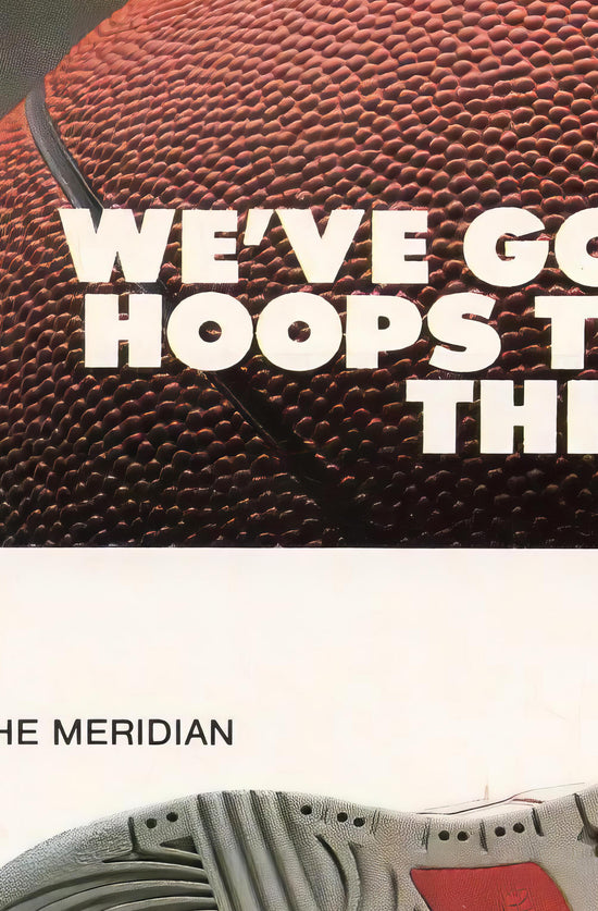 Asics Meridian Basketball Poster Advertising, 90s Style Shoes Print ...