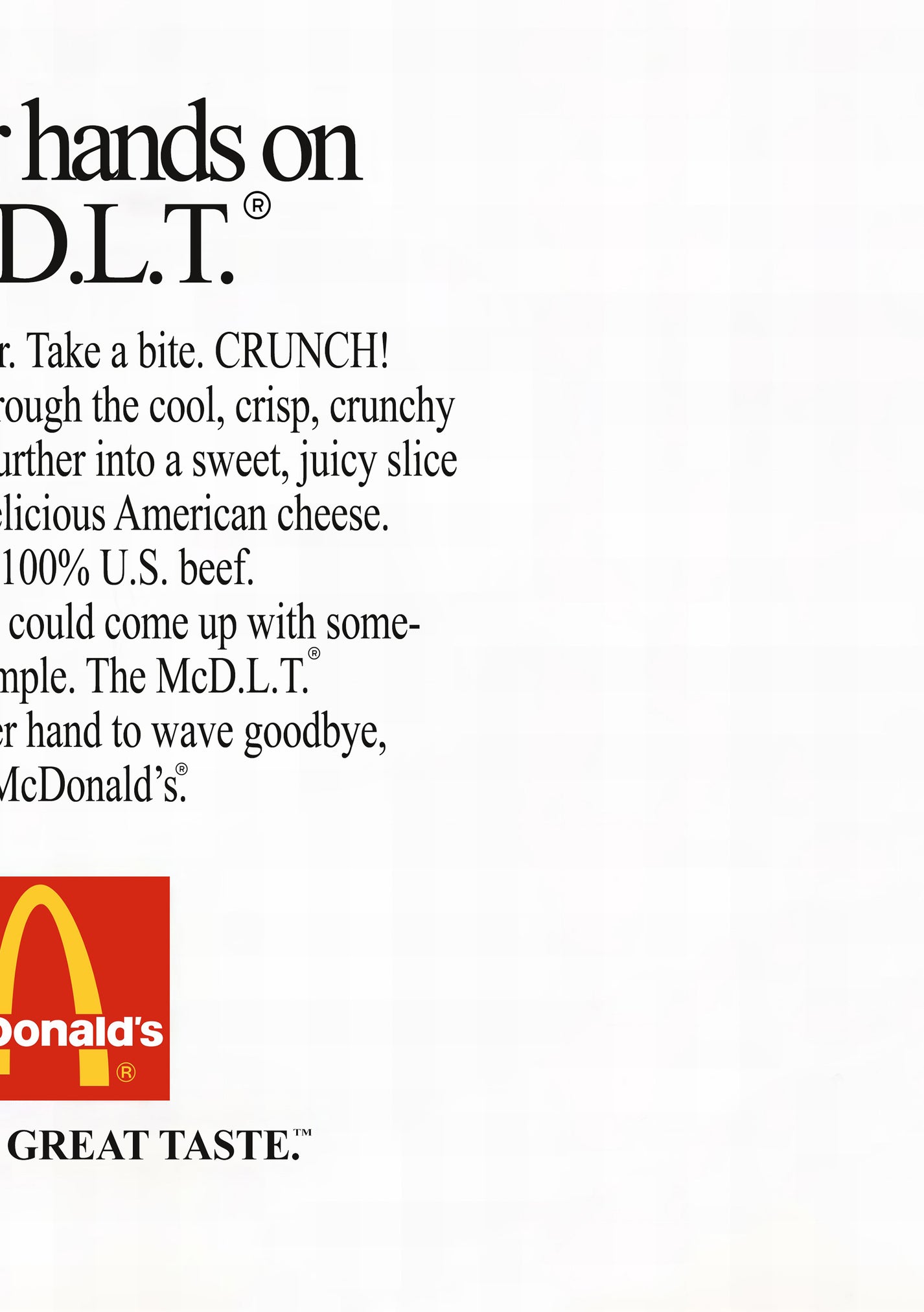 McDonald's Advertising Poster, 90s Style Print, Vintage Fast Food ...