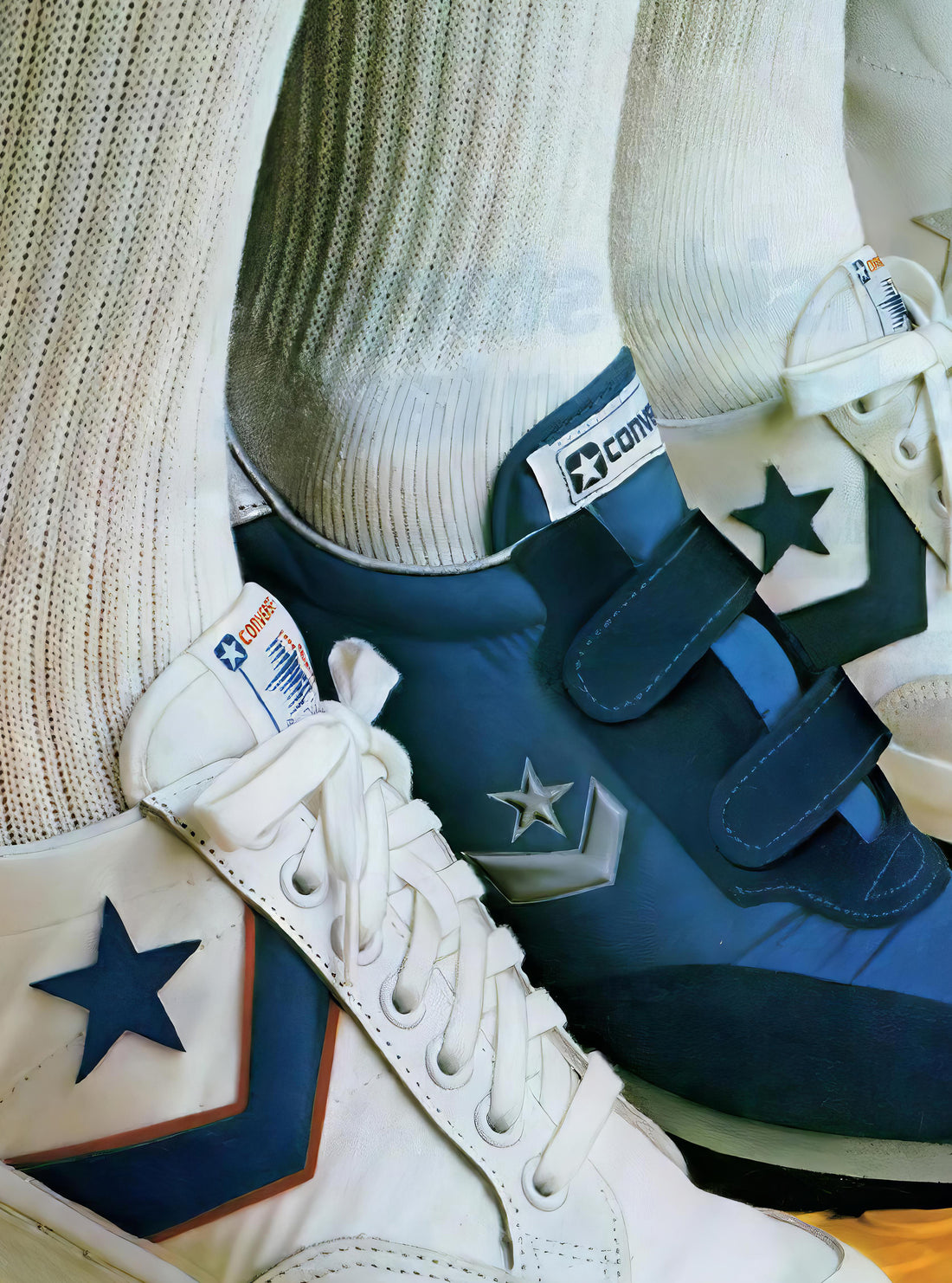 Converse Poster Advertising, 80s Style Shoes Print, Vintage Basketball ...
