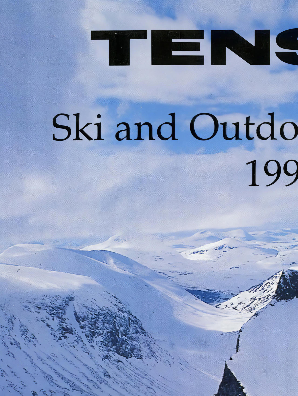 Tenson 1991 Ski and Outdoor Magazine Front Cover Poster, Retro Winter ...