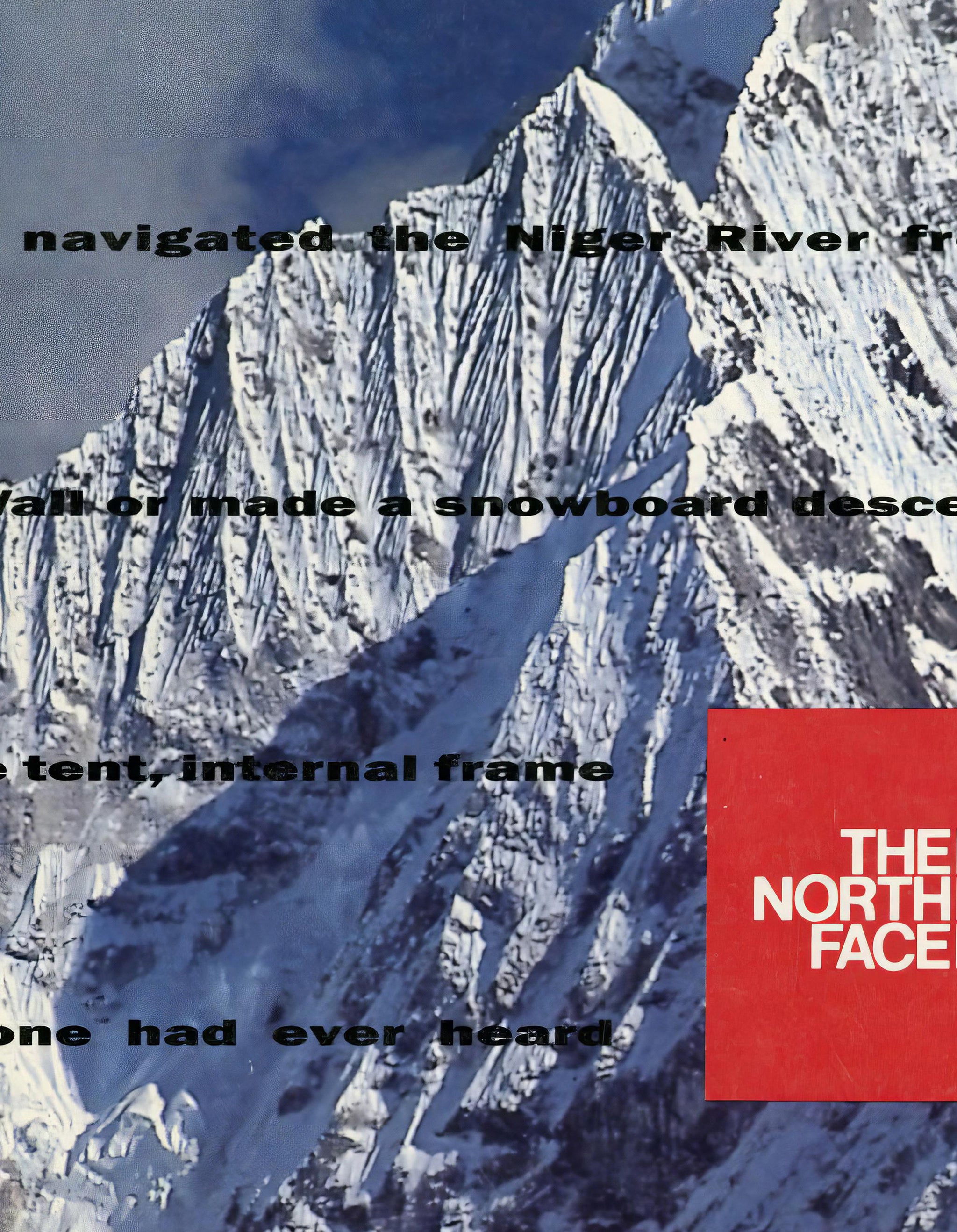 The North Face 1993 Magazine Front Cover Poster, Vintage Outdoor Print ...